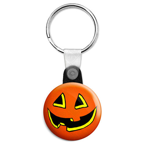 Halloween Pumpkin Face - Button Badge, Fridge Magnet, Key Ring ...
