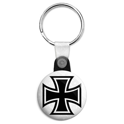 Square Iron Cross - Biker Button Badge, Fridge Magnet, Key Ring ...