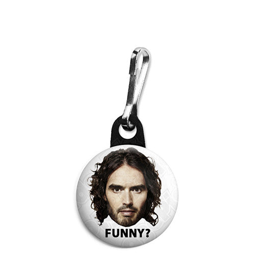 Russell Brand - Is He Funny? - Button Badge, Fridge Magnet, Key Ring ...
