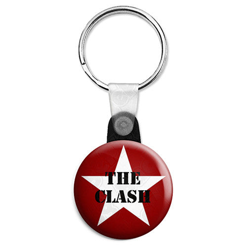 The Clash - Star Logo - Punk Button Badge, Fridge Magnet, Key Ring ...