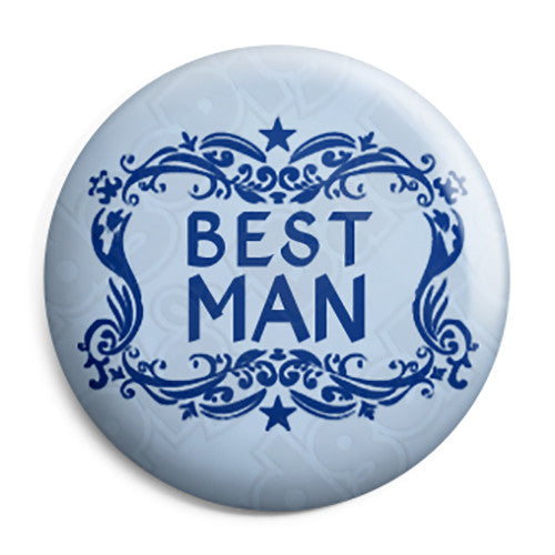 Best Man - Classic Wedding Button Badge, Fridge Magnet, Key Ring ...